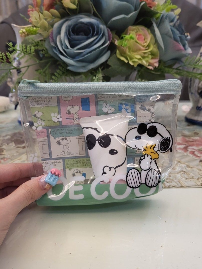 Snoopy Hand Lotion w/ Pouch, Beauty & Personal Care, Sanitary Hygiene ...