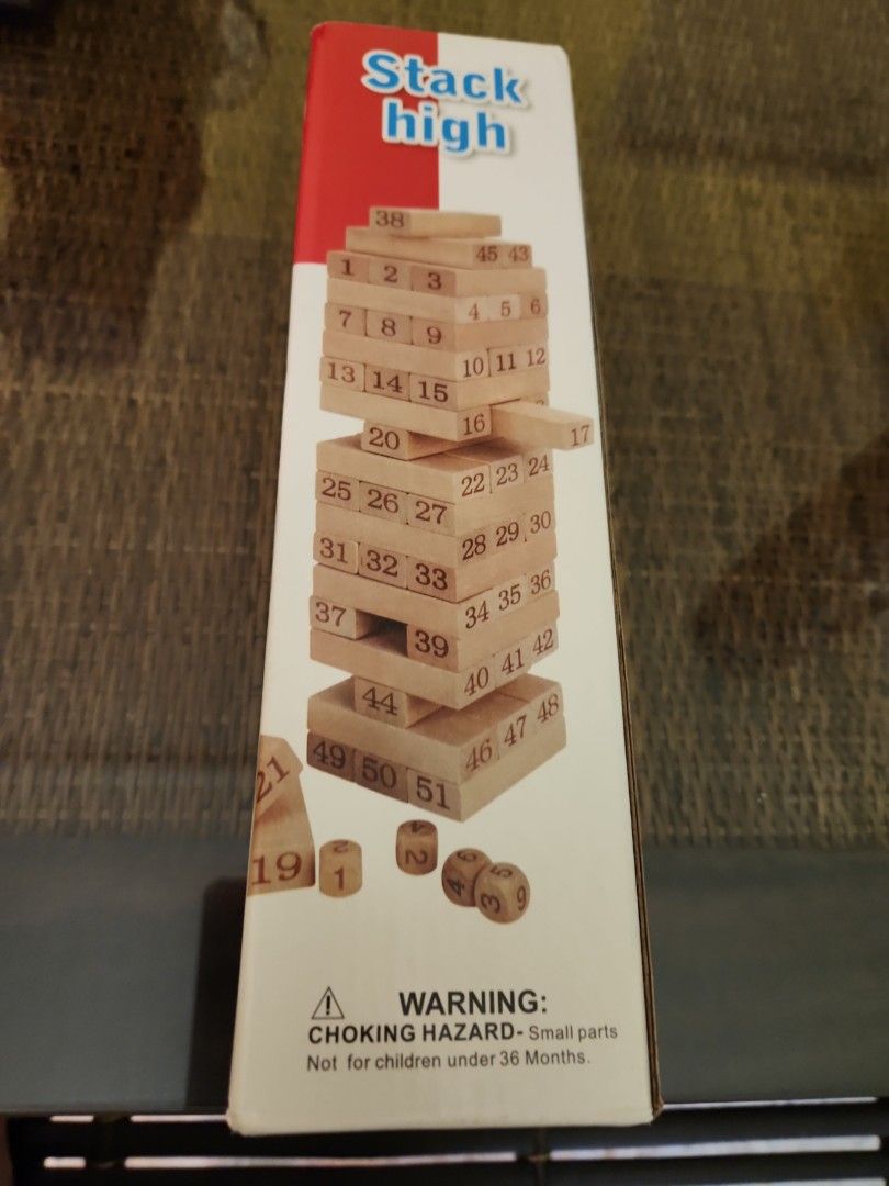 Stack High (Jenga game), Hobbies & Toys, Toys & Games on Carousell