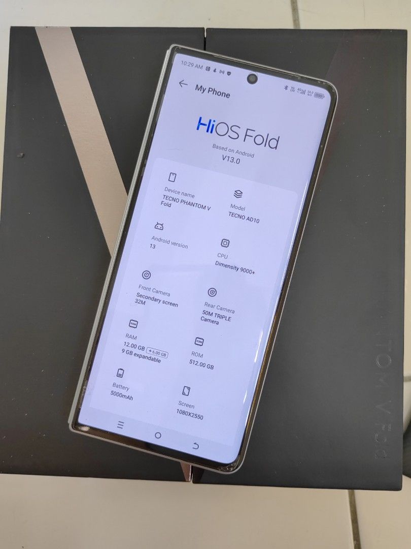 Techno Phantom V fold 5G 12/512 fullset, Mobile Phones & Gadgets ...