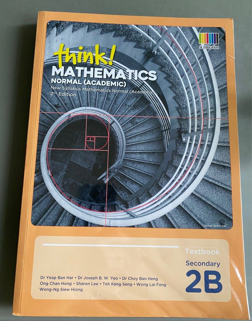 think! Mathematics Normal (Academic) 2nd Edition, Hobbies & Toys, Books & Magazines, Textbooks ...