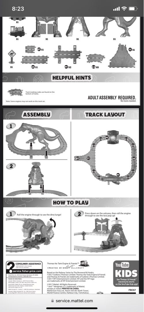 Thomas and friends adventures Dino discovery train set Luke, Hobbies ...