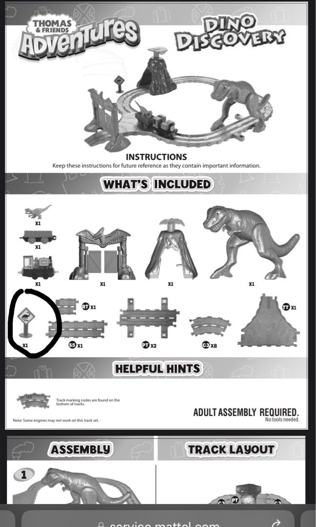 Thomas and friends adventures Dino discovery train set Luke, Hobbies ...