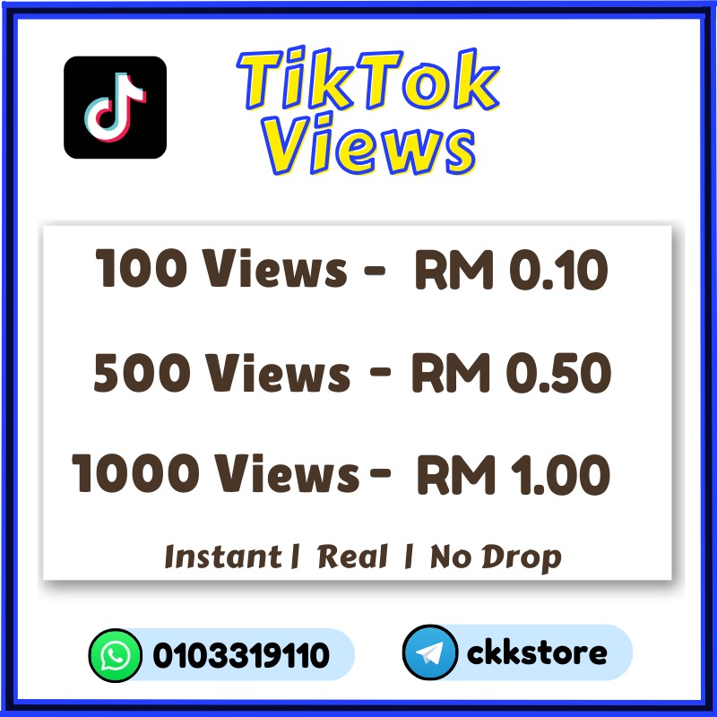 Tiktok views / Views tiktok / tt view / view tt / tik tok view / view ...