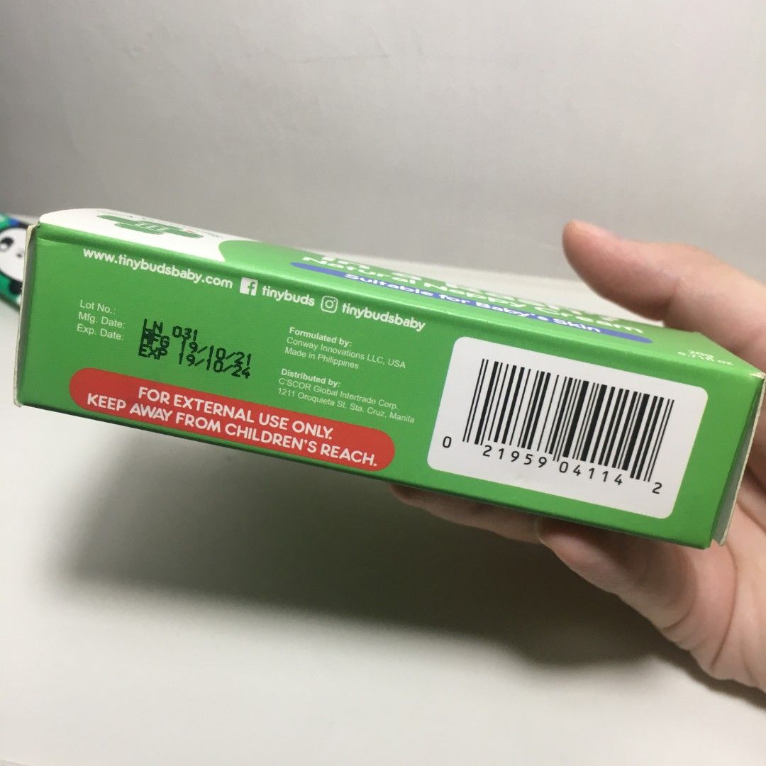 Tiny Buds in a rash natural paraben free nappy cream 20g (exp: Oct. 19 ...