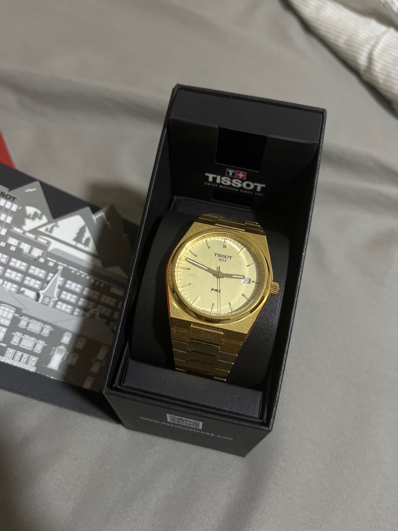 Tissot PRX gold, Luxury, Watches on Carousell