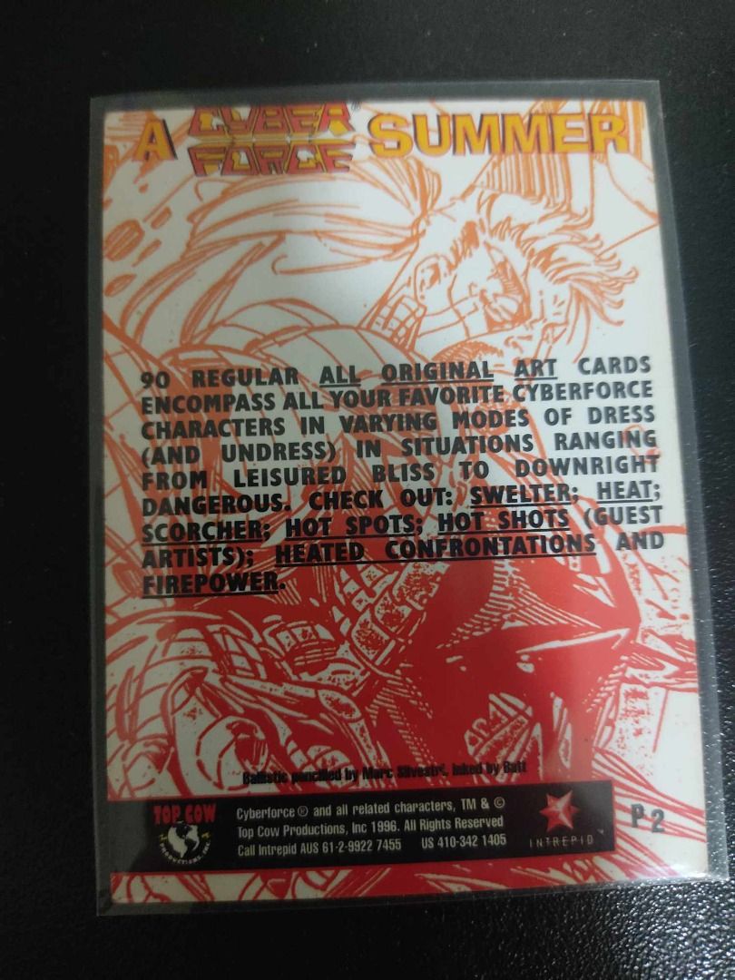 Top Cow Cyber Force Trading Cards Promo P2 - Rare Collectible from 1996 ...