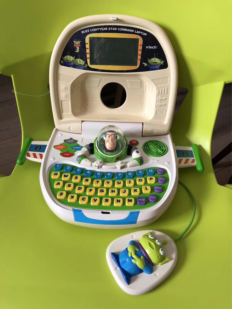 Toy Story 3 Buzz Lightyear Star Command Laptop 巴斯光年電腦 Disney Pixar learning laptop vtech 迪士尼 反斗 ...