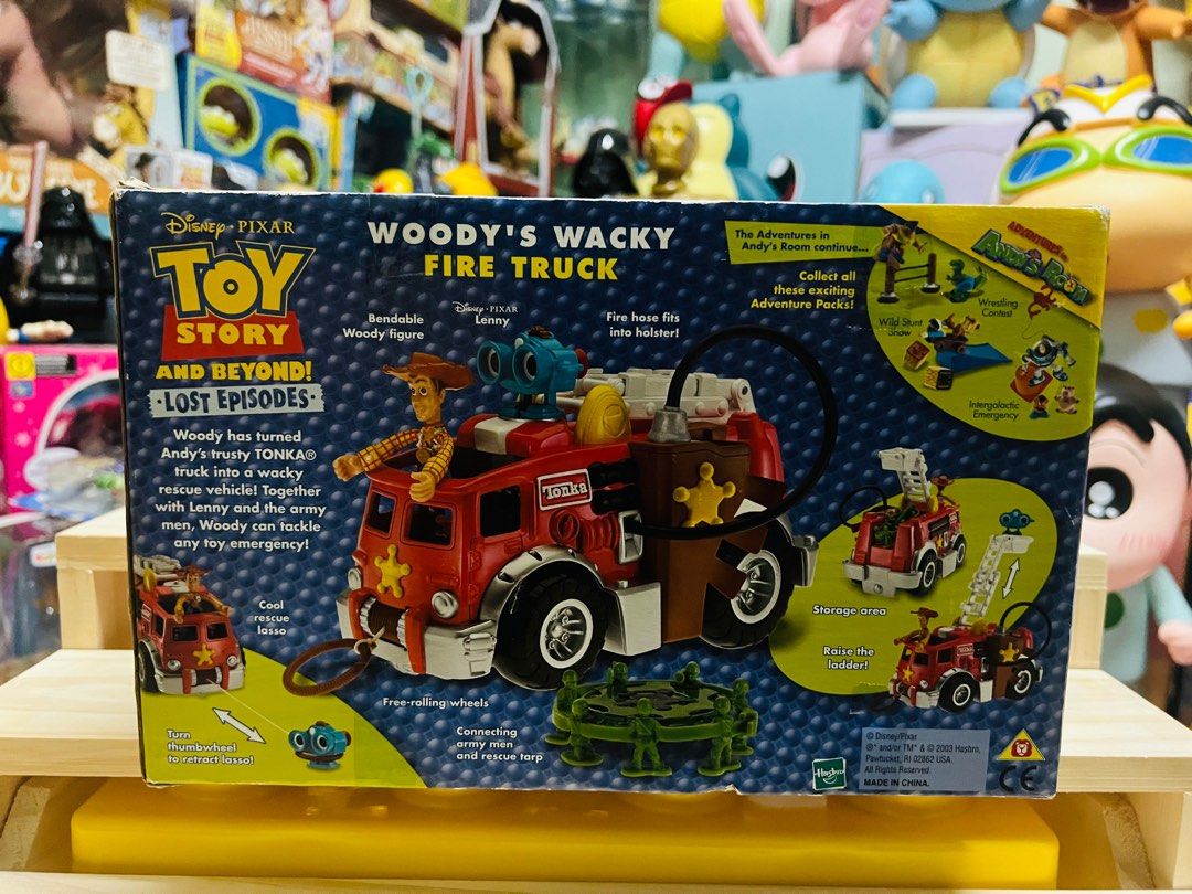 toy story woody's wacky fire truck, Hobbies & Toys, Collectibles ...
