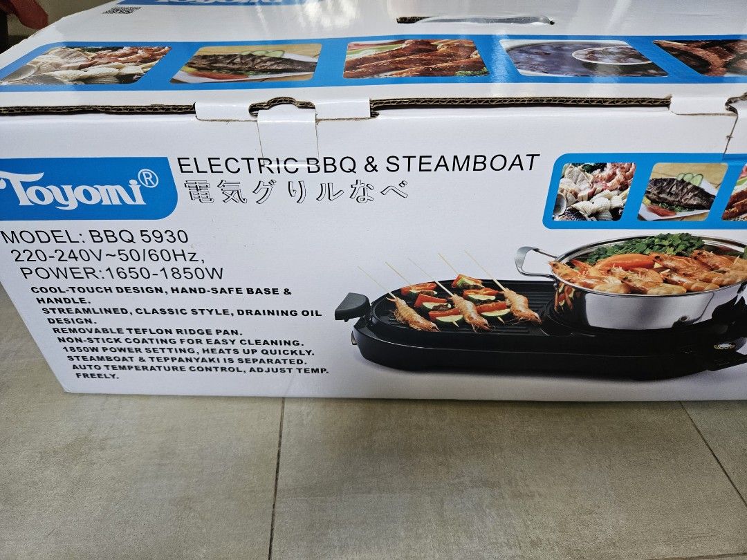 Toyomi Electric & Steamboat set (Model BBQ 5930), TV & Home Appliances ...