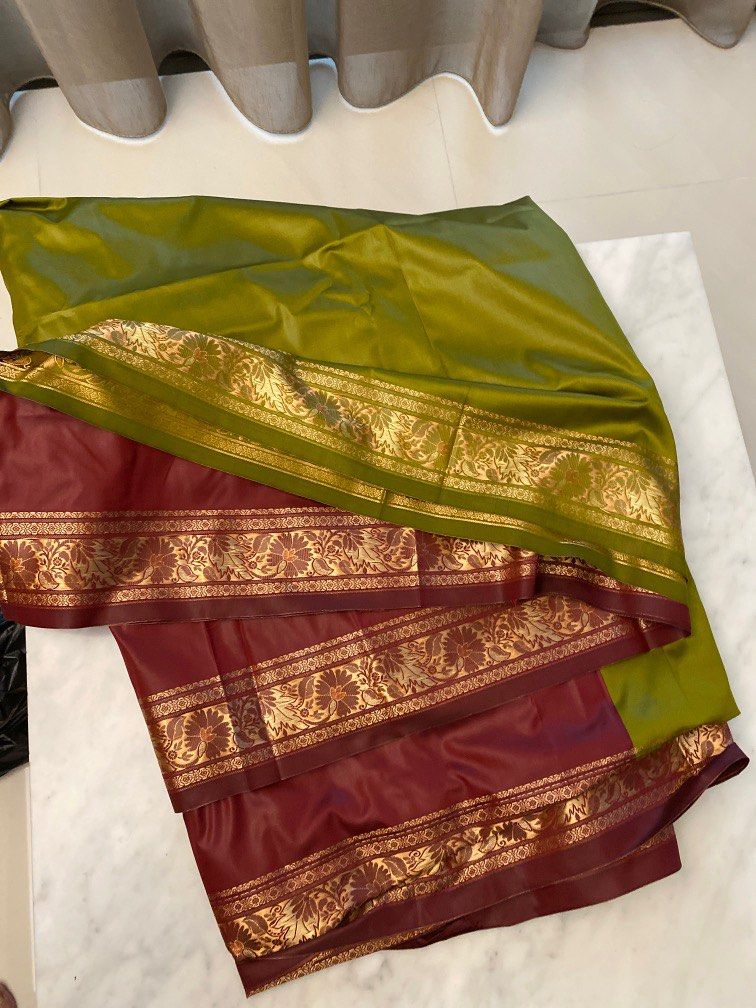 Traditional sari cloth for sari dress, Women's Fashion, Dresses & Sets ...