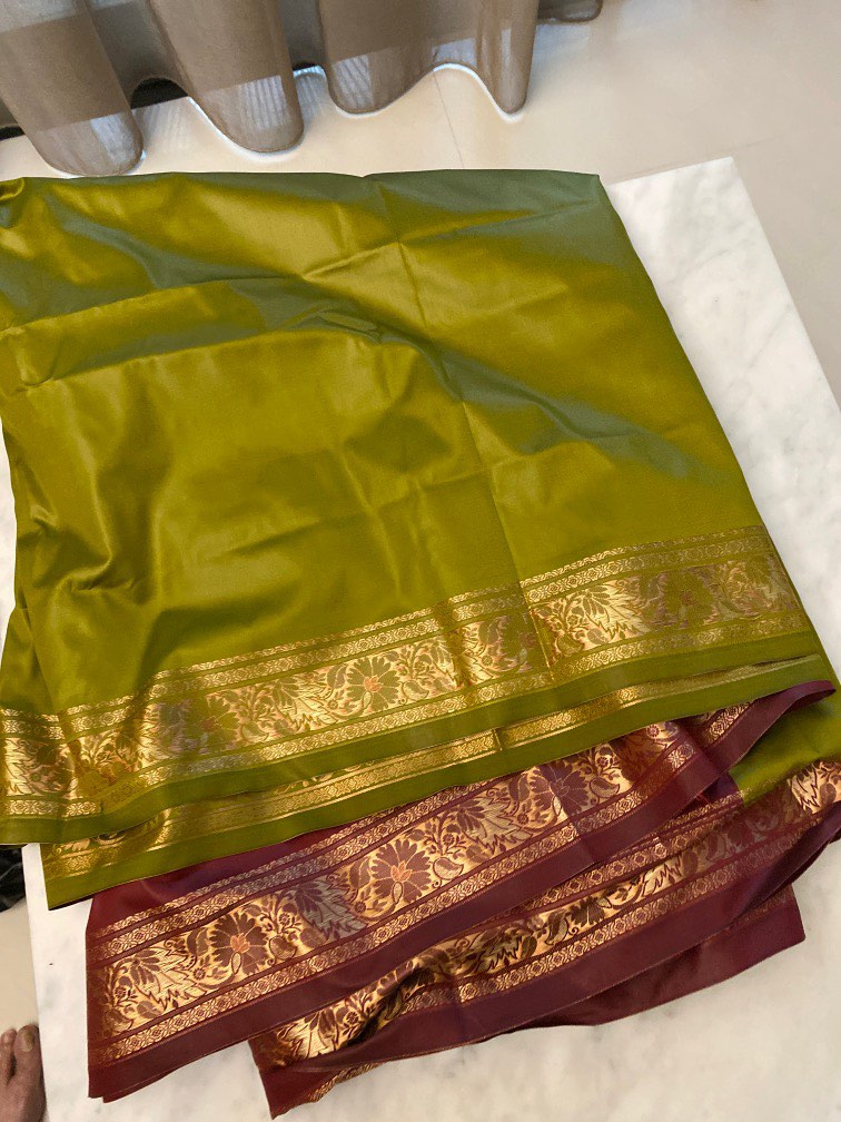 Traditional sari cloth for sari dress, Women's Fashion, Dresses & Sets ...