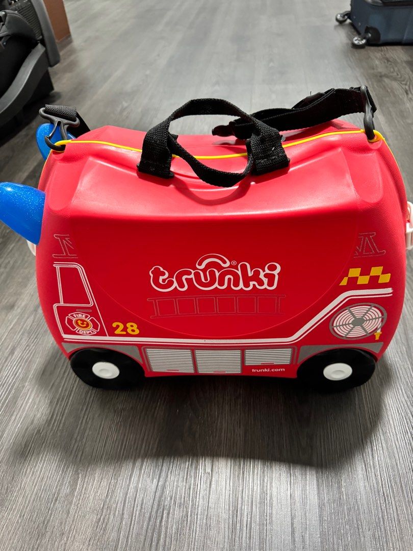 Trunki fire truck ride on luggage, Babies & Kids, Going Out, Other ...