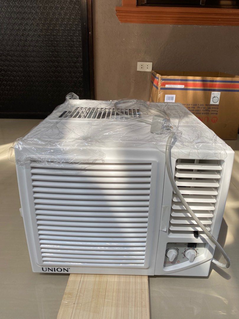 Union Aircon Window Type 1HP with Bracket, Furniture & Home Living ...