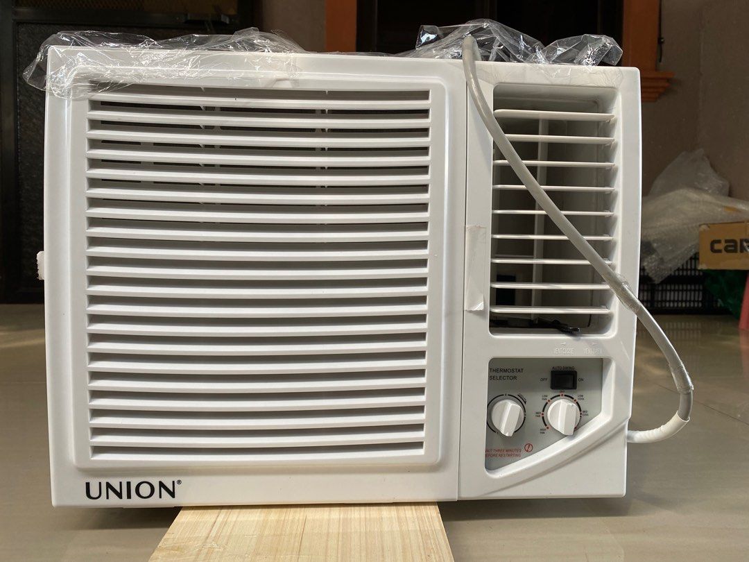Union Aircon Window Type 1HP with Bracket, Furniture & Home Living ...