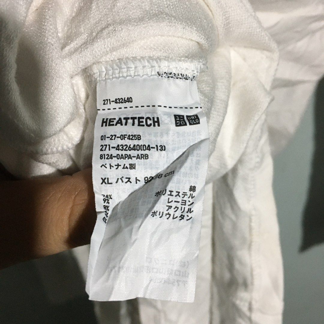 Uniqlo White Heattech, Women's Fashion, Tops, Longsleeves on Carousell
