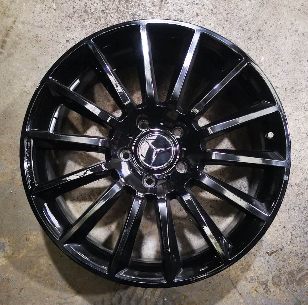 Used 20" Original AMG Rims, Car Accessories, Tyres & Rims on Carousell