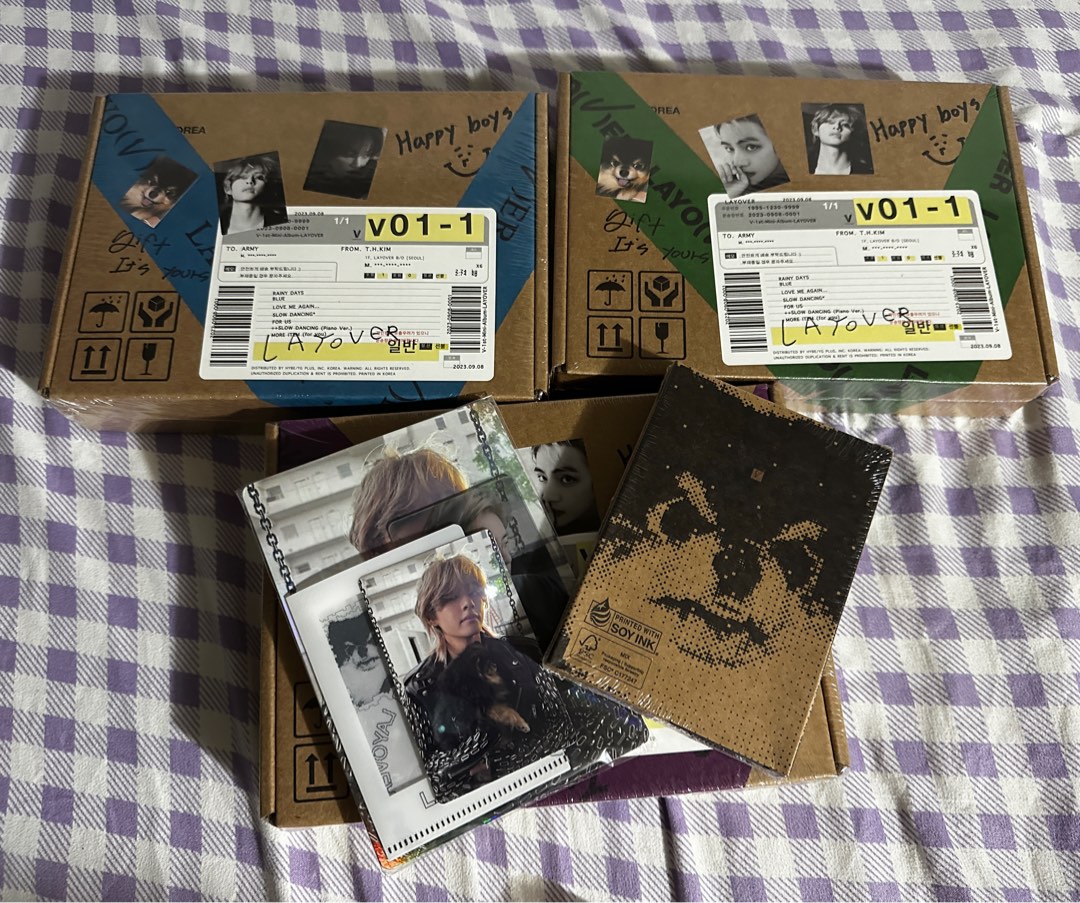 V Layover Set + Layover Weverse Set Sealed, Hobbies & Toys, Memorabilia & Collectibles, K-Wave ...
