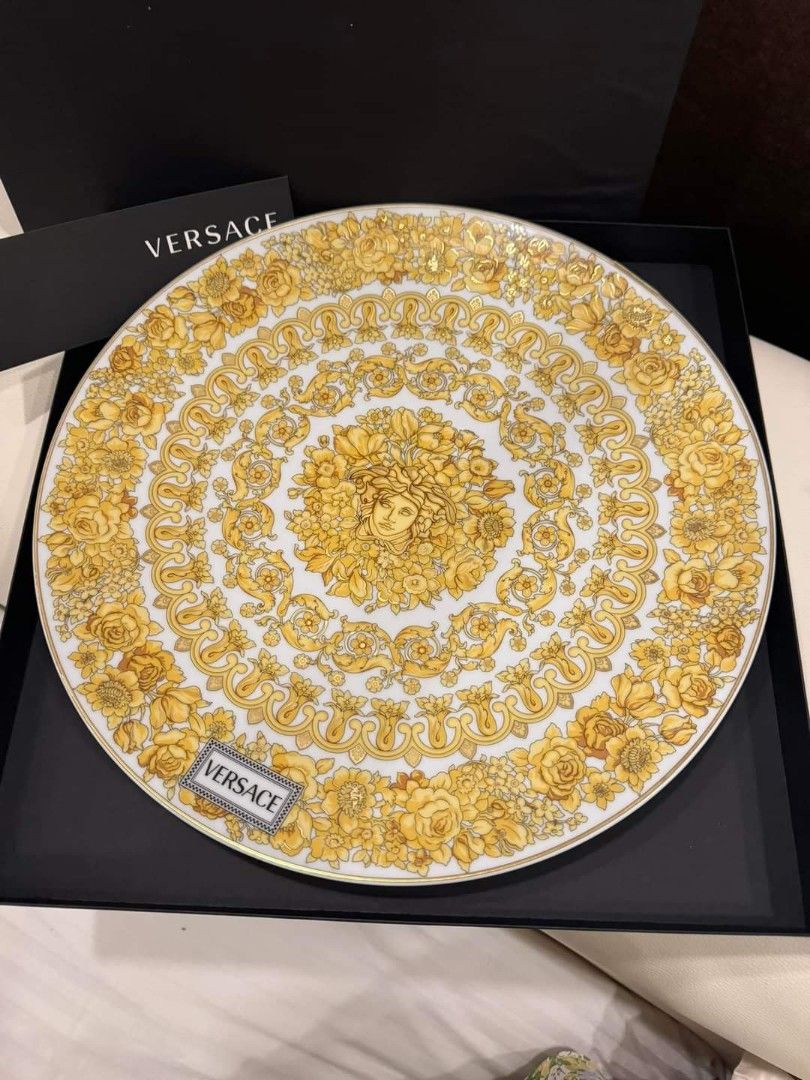 Versace medusa plate, Furniture & Home Living, Kitchenware & Tableware ...
