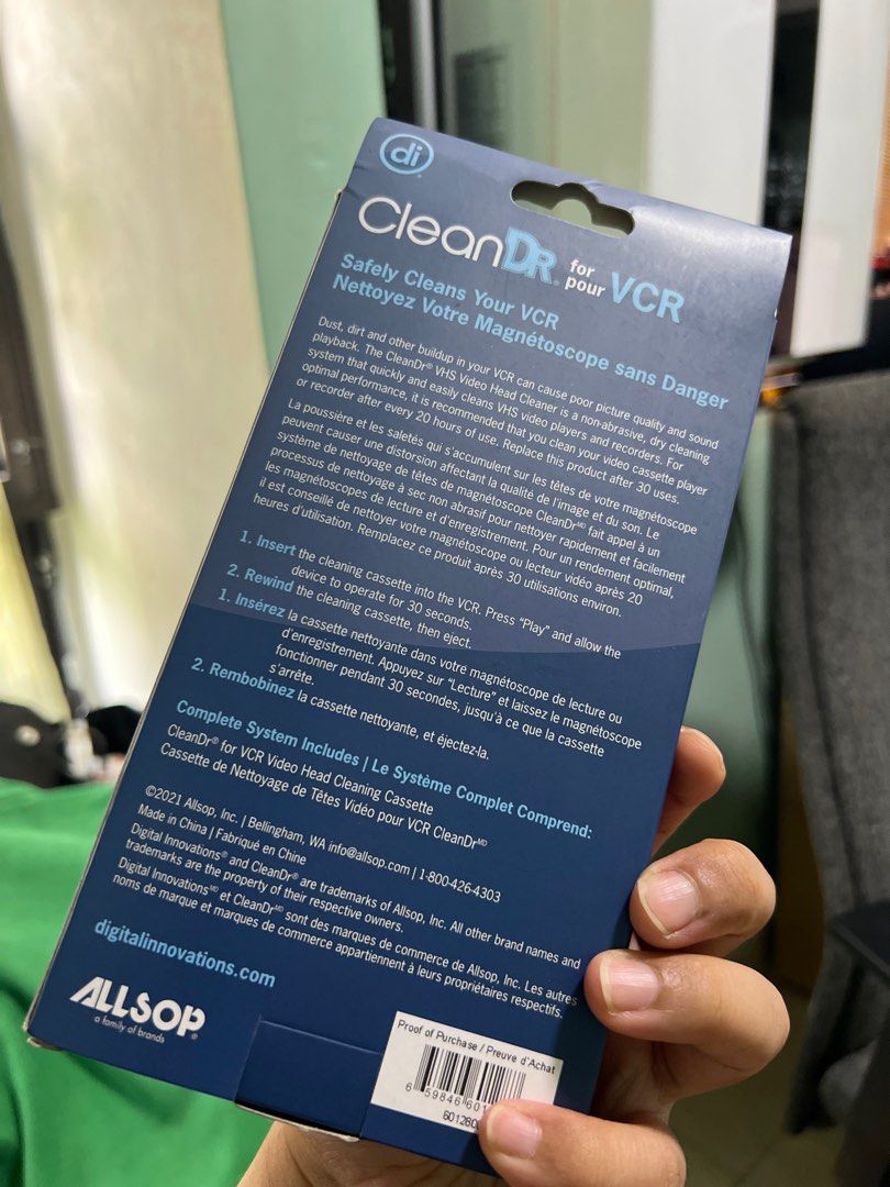 VHS Video Head Cleaner- CleanDR, TV & Home Appliances, TV ...