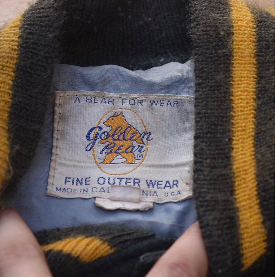 Vintage Golden Bear Varsity Jacket, Men's Fashion, Coats, Jackets and ...