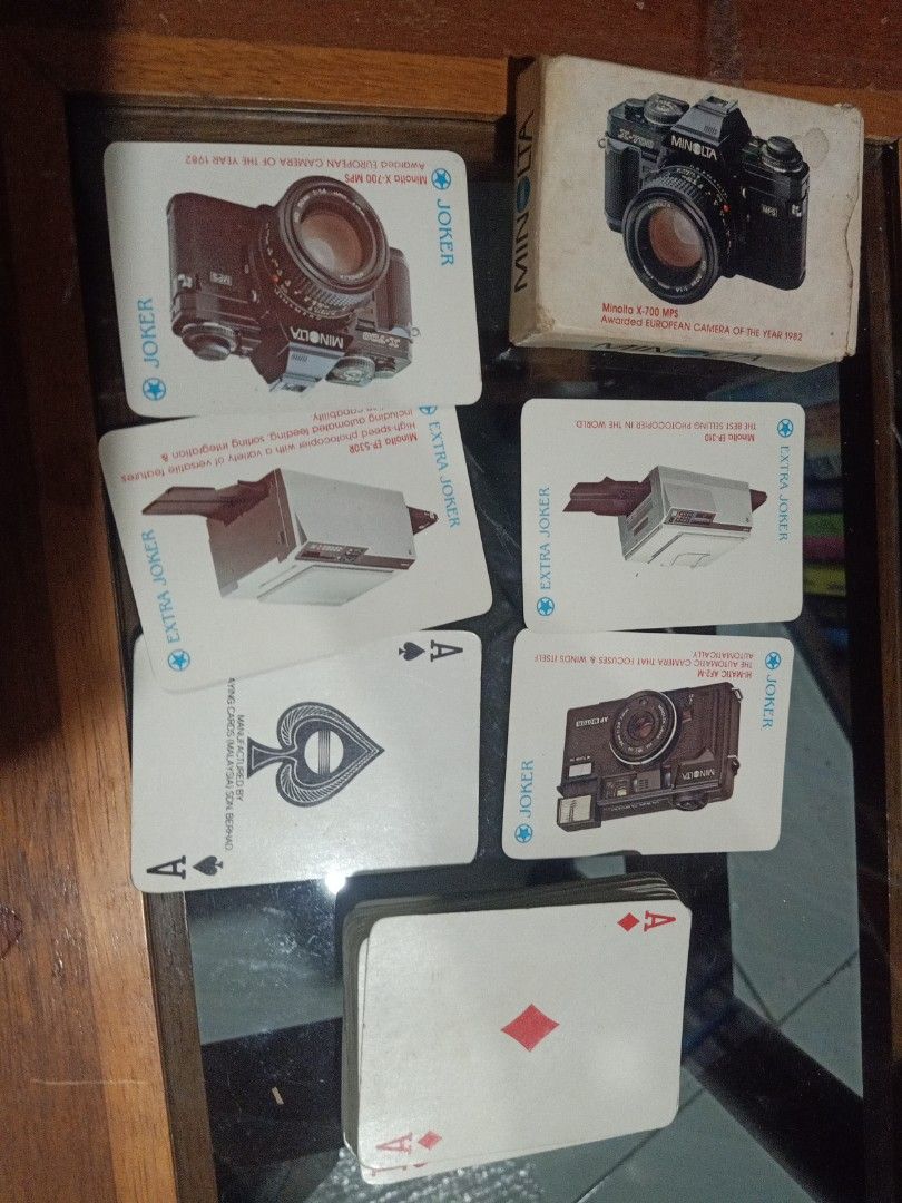 vintage minolta playing cards - kad terup lama, Hobbies & Toys ...