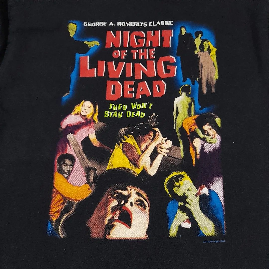 Vintage Y2K Horror movie night of the living dead film, Men's Fashion ...