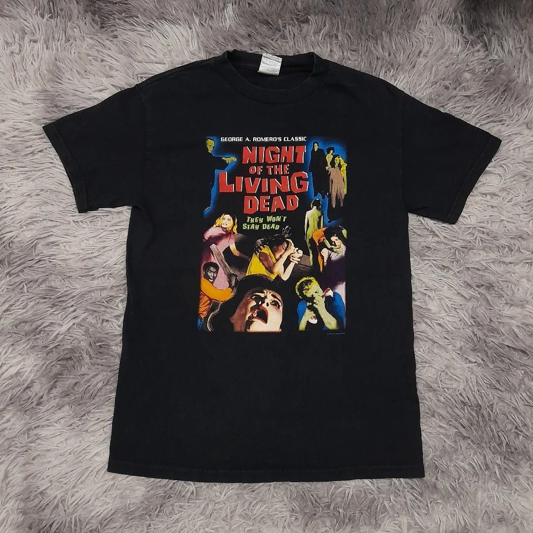 Vintage Y2K Horror movie night of the living dead film, Men's Fashion ...
