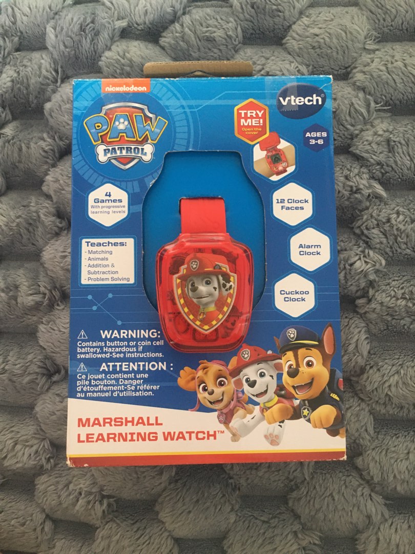 V-Tech Paw Patrol Marshall Watch, Hobbies & Toys, Toys & Games on Carousell