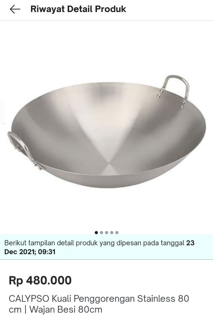 Wajan/kuali penggorengan calypso diameter 80 cm, Kitchen & Appliances di Carousell
