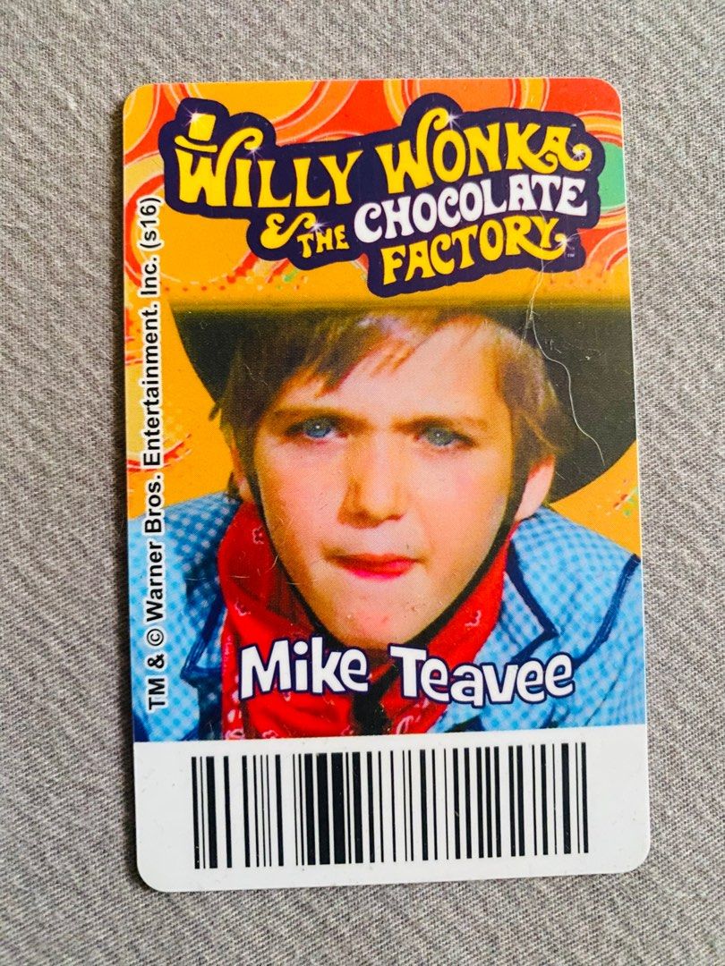 Willy Wonka Timezone cards, Hobbies & Toys, Books & Magazines, Fiction ...