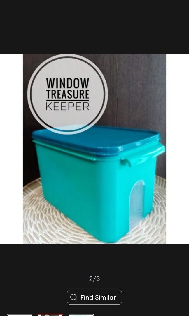 Window treasure keeper tupperware, Furniture & Home Living, Kitchenware ...
