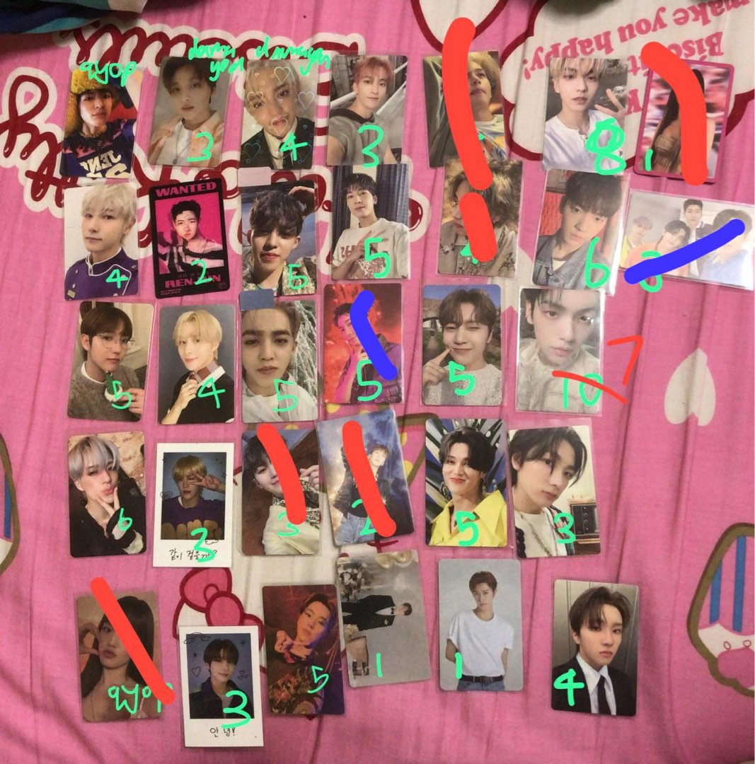 WTS/WTT/LFB assorted kpop pcs photocards nct svt txt bnd zb1 matthew ...