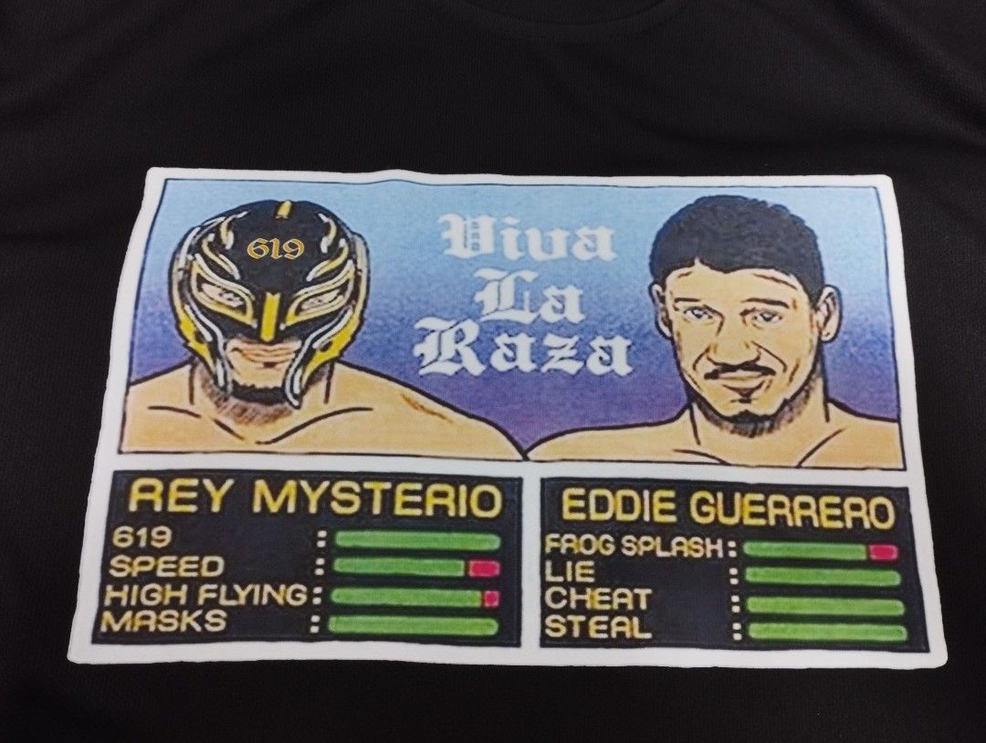 WWE Rey Mysterio Eddie Guerrero Shirt, Men's Fashion, Tops & Sets ...