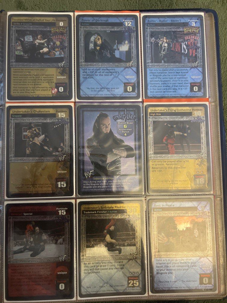WWE Trading Undertaker Taker Cards, Hobbies & Toys, Toys & Games on ...
