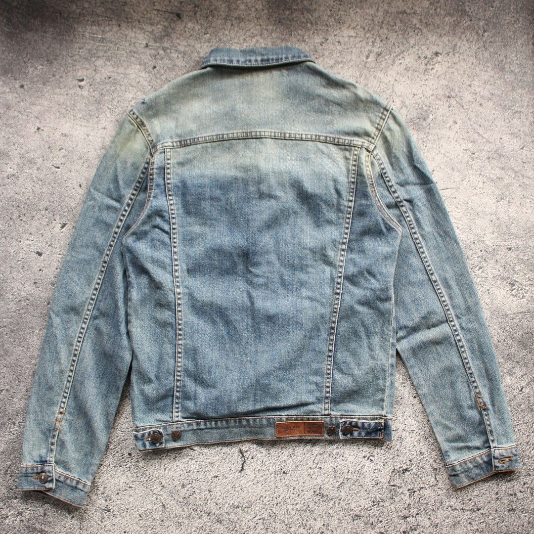 Zara Man, Trucker/Jacket Denim Original, Fesyen Pria, Pakaian , Atasan ...