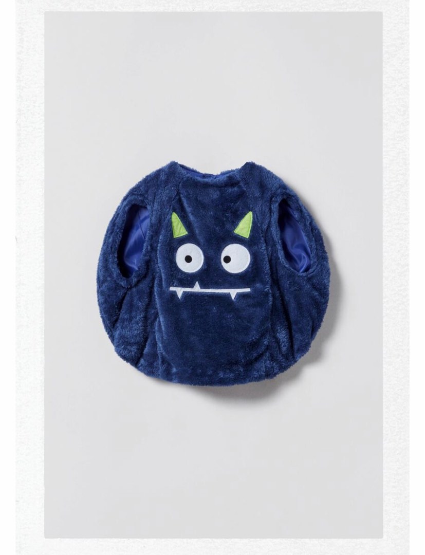 Zara Velvet Monster Custome, Babies & Kids, Babies & Kids Fashion on ...