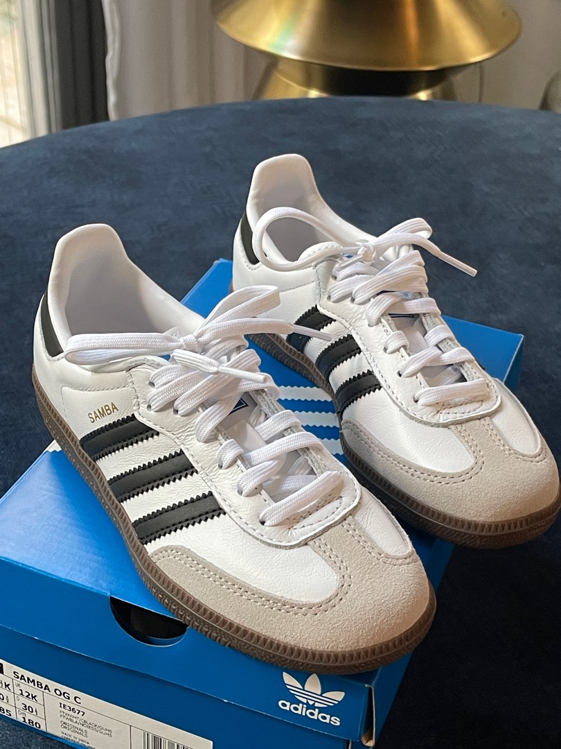100% Authentic SAMBA OG KIDS sz. 12k, Babies & Kids, Babies & Kids ...