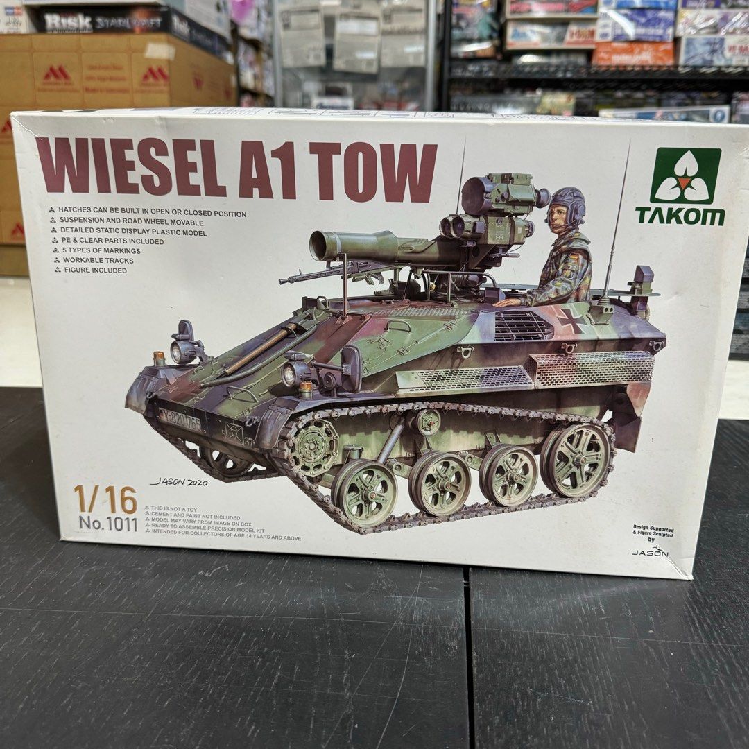 1/16 Takom German Wiesel A1 TOW Model Kit, Hobbies & Toys, Toys & Games ...
