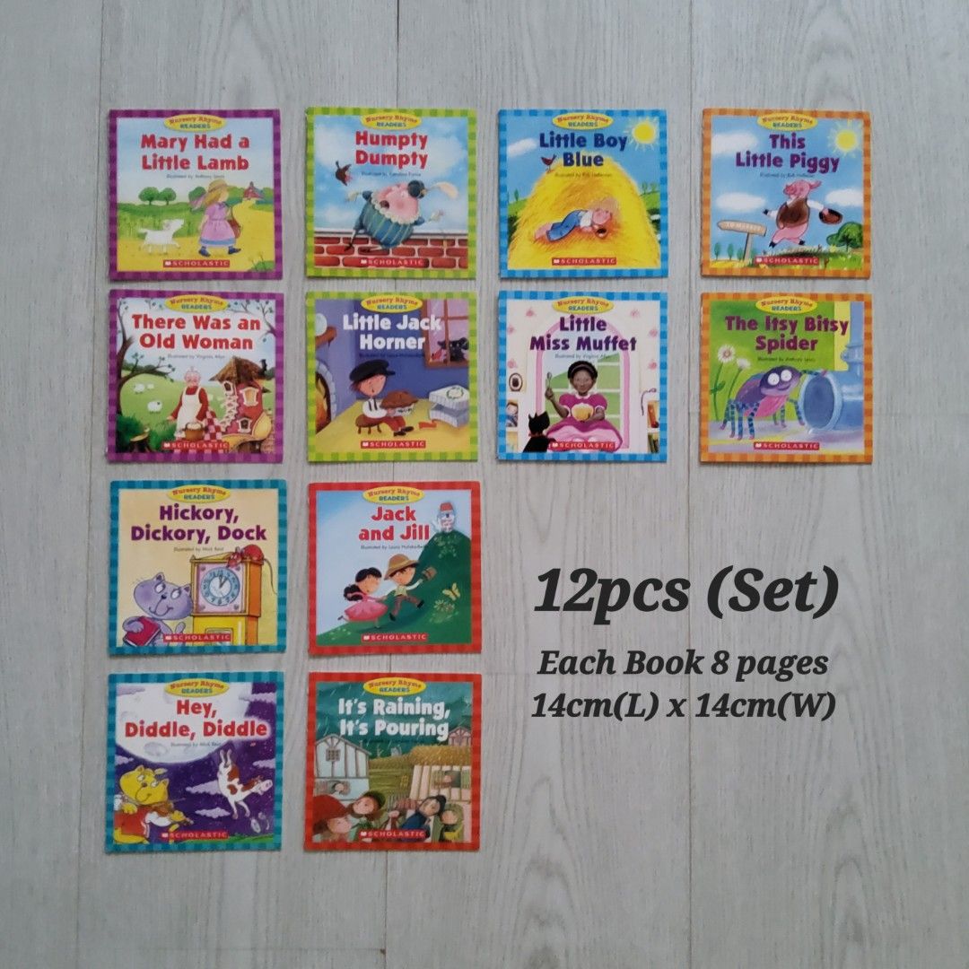 12pcs Set - Nursery Rhyme Readers - Children Early Learning Storybook ...