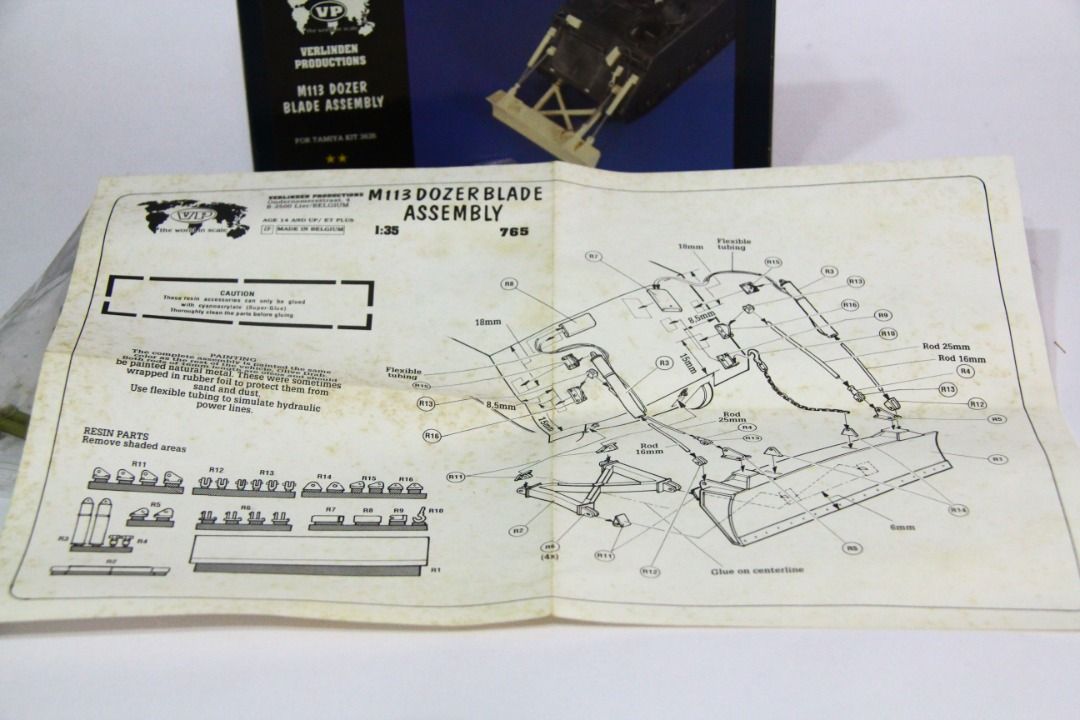 RESERVED 1/35 M113 DOZER BLADE ASSEMBLY, Hobbies & Toys, Toys & Games ...