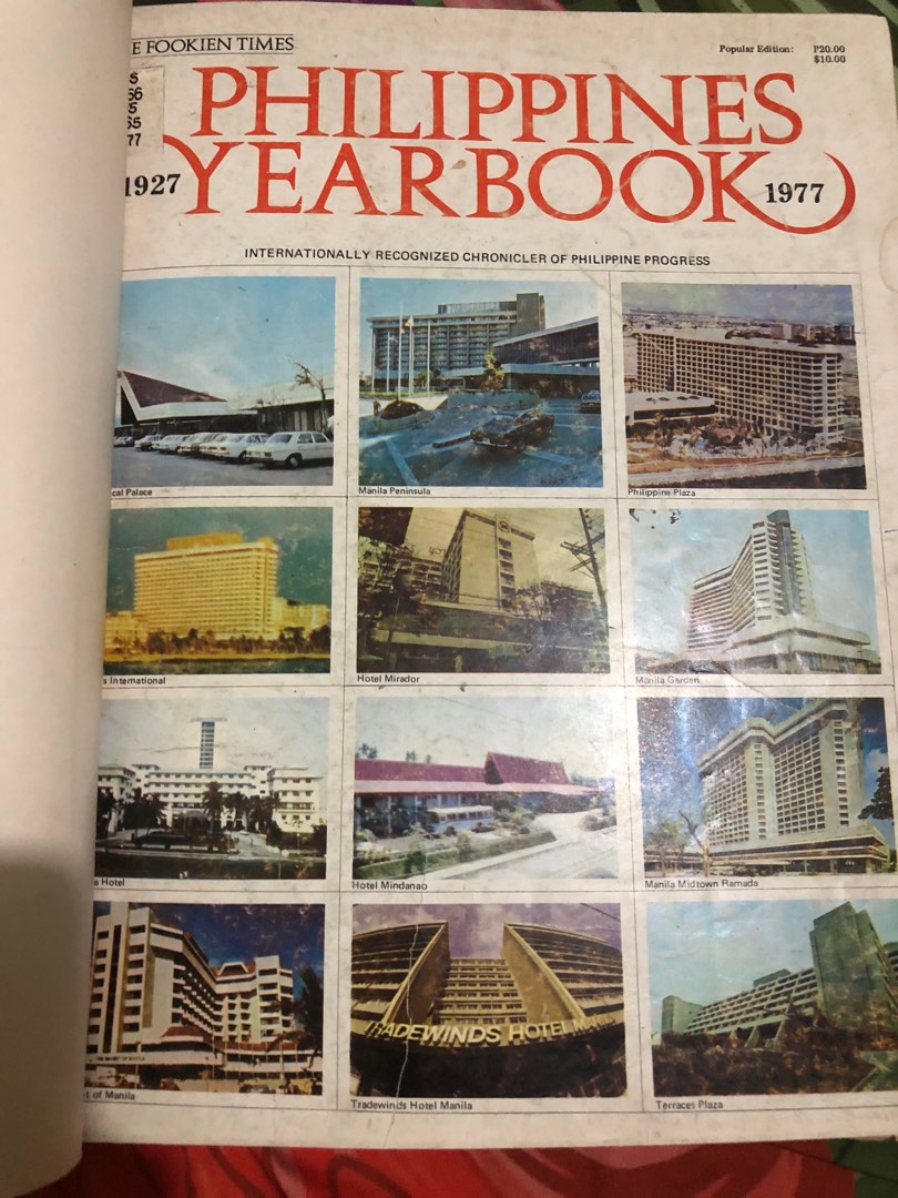 1977 manila fookien times hardbound compiled yearbook magazine, Hobbies ...