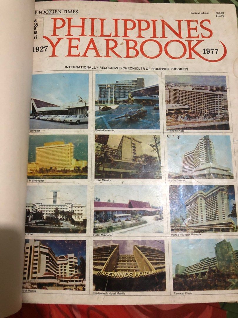 1977 manila fookien times hardbound compiled yearbook magazine, Hobbies ...