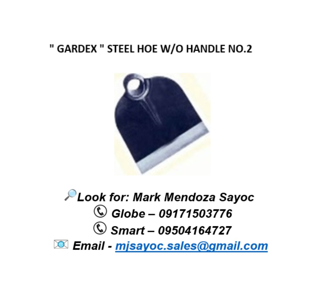 " GARDEX " STEEL HOE W/O HANDLE NO.2, Commercial & Industrial ...
