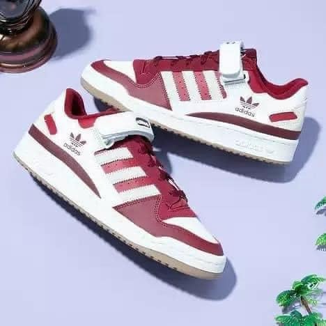 Adidas Forum Low Red, Men's Fashion, Footwear, Sneakers on Carousell
