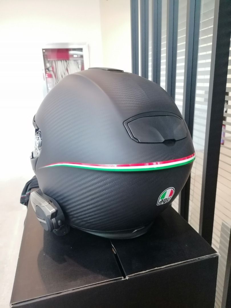 AGV Tricolore Sport Modular with SENA Intercom, Motorbikes, Motorbike ...