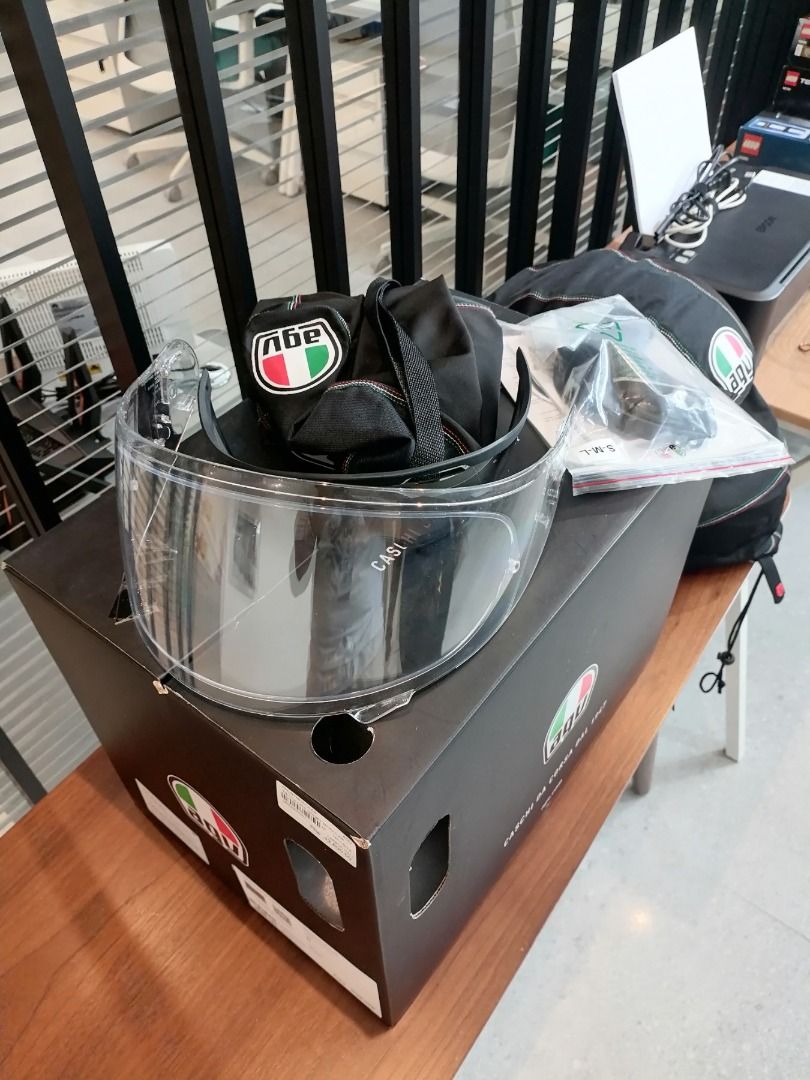 AGV Tricolore Sport Modular with SENA Intercom, Motorbikes, Motorbike ...