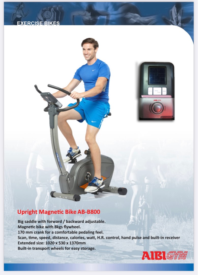 Aibi gym exercise bike, Sports Equipment, Exercise & Fitness, Cardio ...