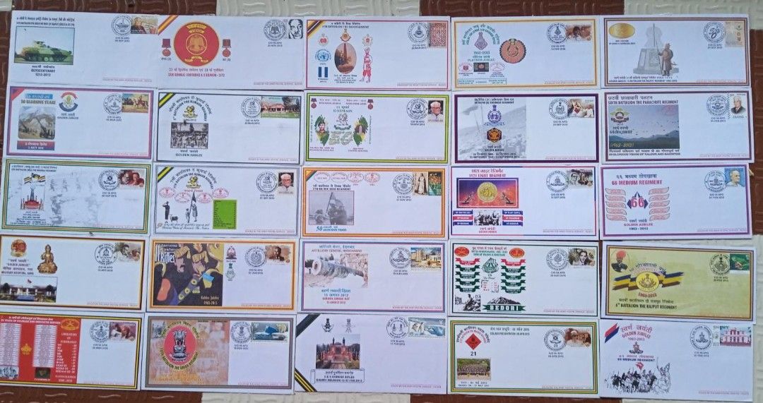 APO ARMY POST OFFICE, SPECIAL COVER 95 ALL DIFFERENT SET with rs5 ...