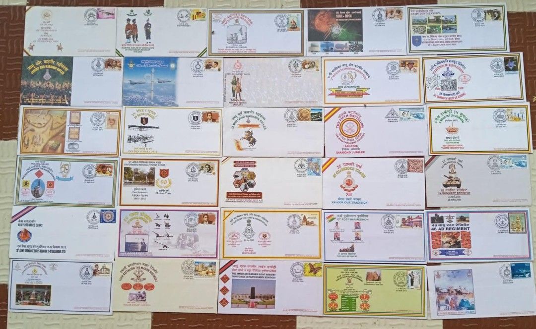APO ARMY POST OFFICE, SPECIAL COVER 95 ALL DIFFERENT SET with rs5 ...