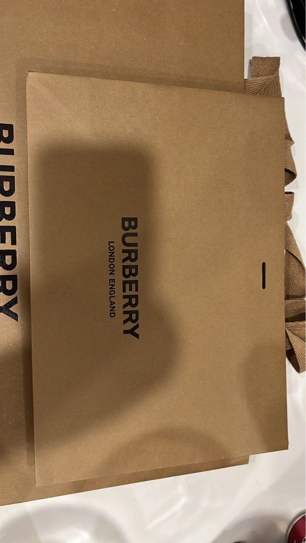 Authentic Burberry paper bags, Luxury, Accessories on Carousell